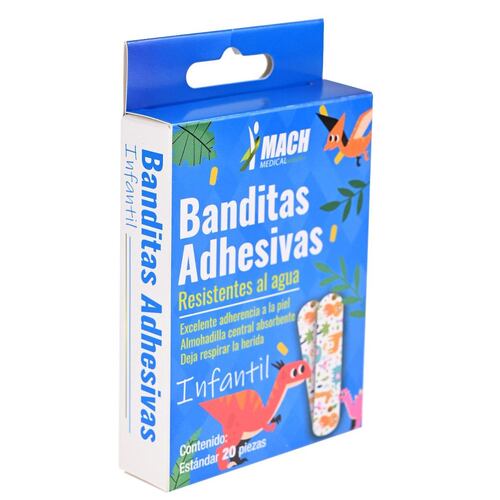 Banditas Adhesivas Infantil 20Pz Machmedical