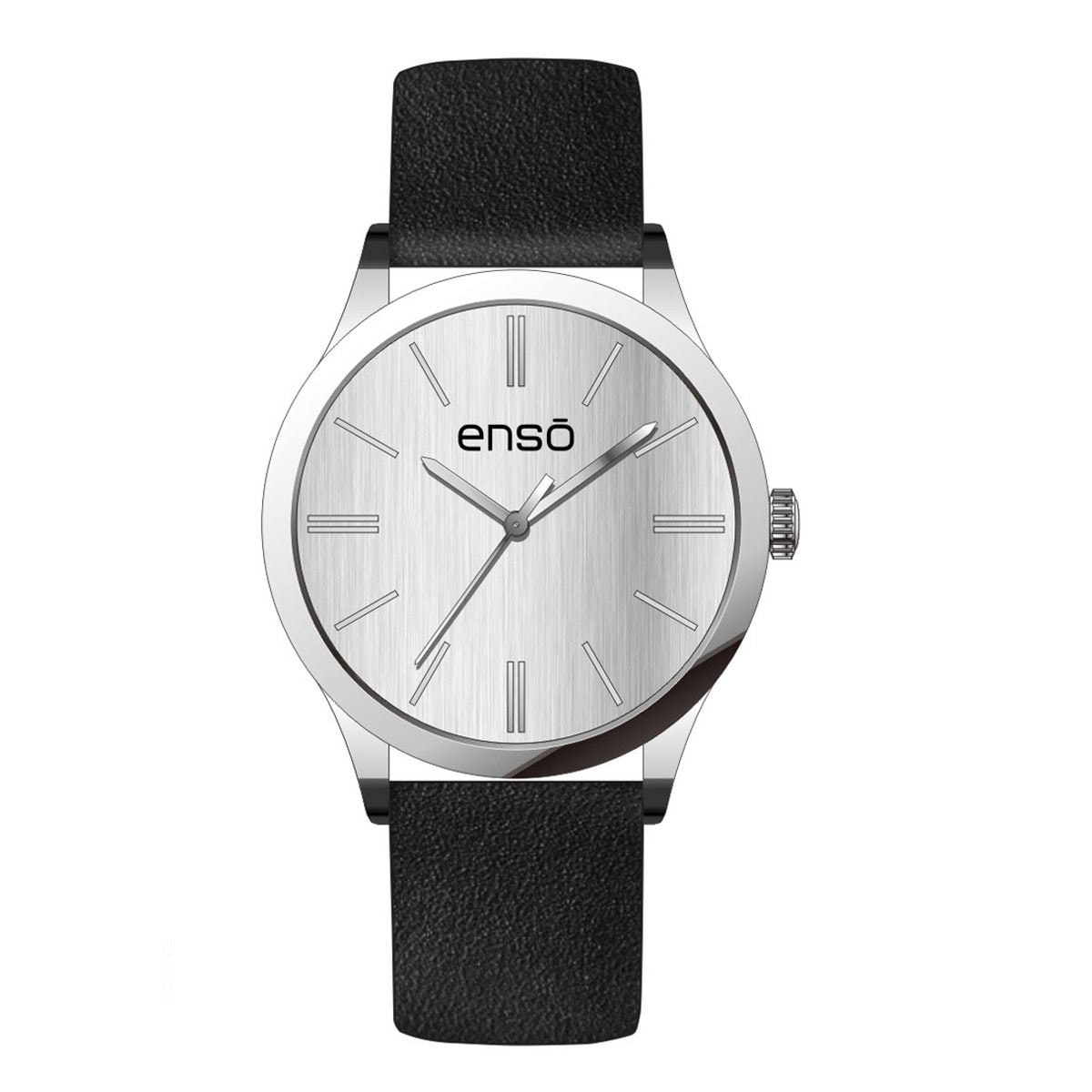 Reloj de Pulso Enso Piel Negro EW0058G3 Para Caballero