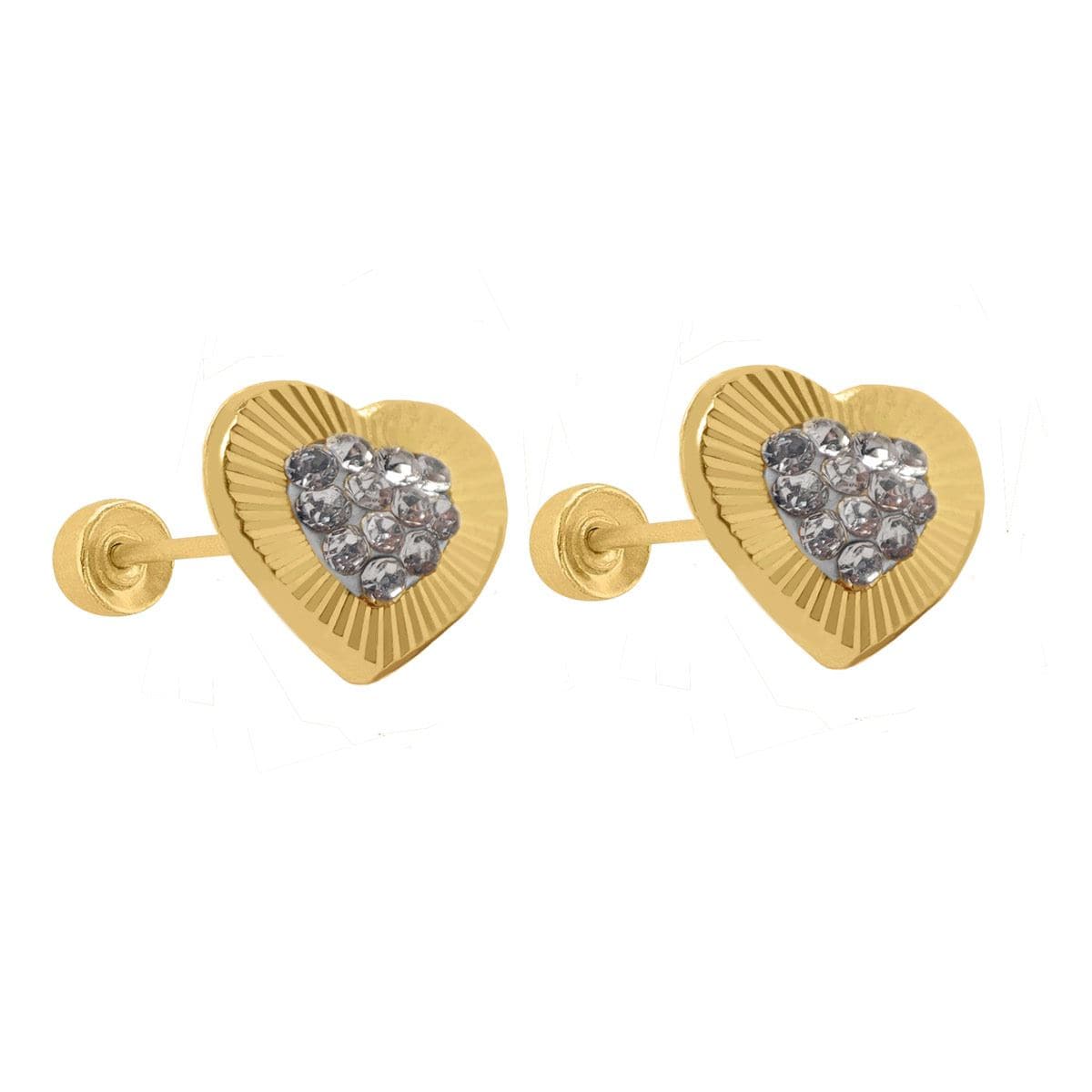 Broquel 14k Corazón Especial Pasta