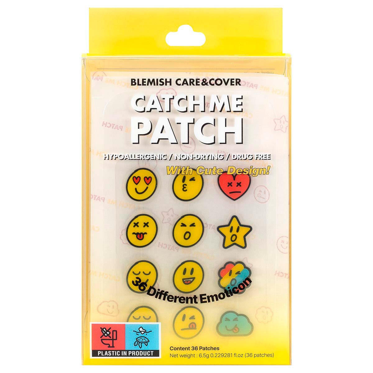 Parche Anti Acne Emoticon Dots Bonitos