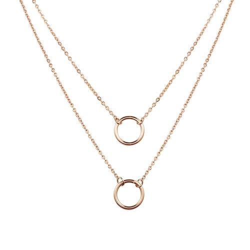 Collar de Acero Inoxidable Enso para Mujer EJN2178R Oro Rosa