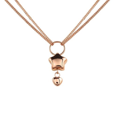 Collar de Acero Inoxidable Enso para Mujer EJN2181R Oro Rosa