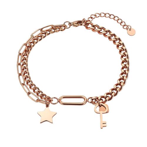 Pulsera de Acero Inoxidable Enso para Mujer EJB3260R Oro Rosa
