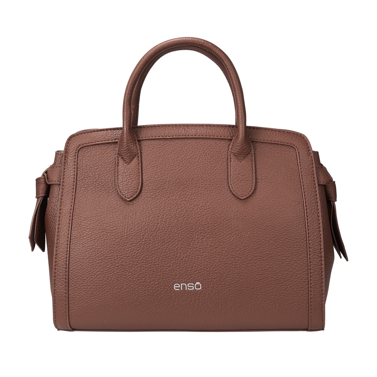 Bolso Satchel Enso Café para Mujer