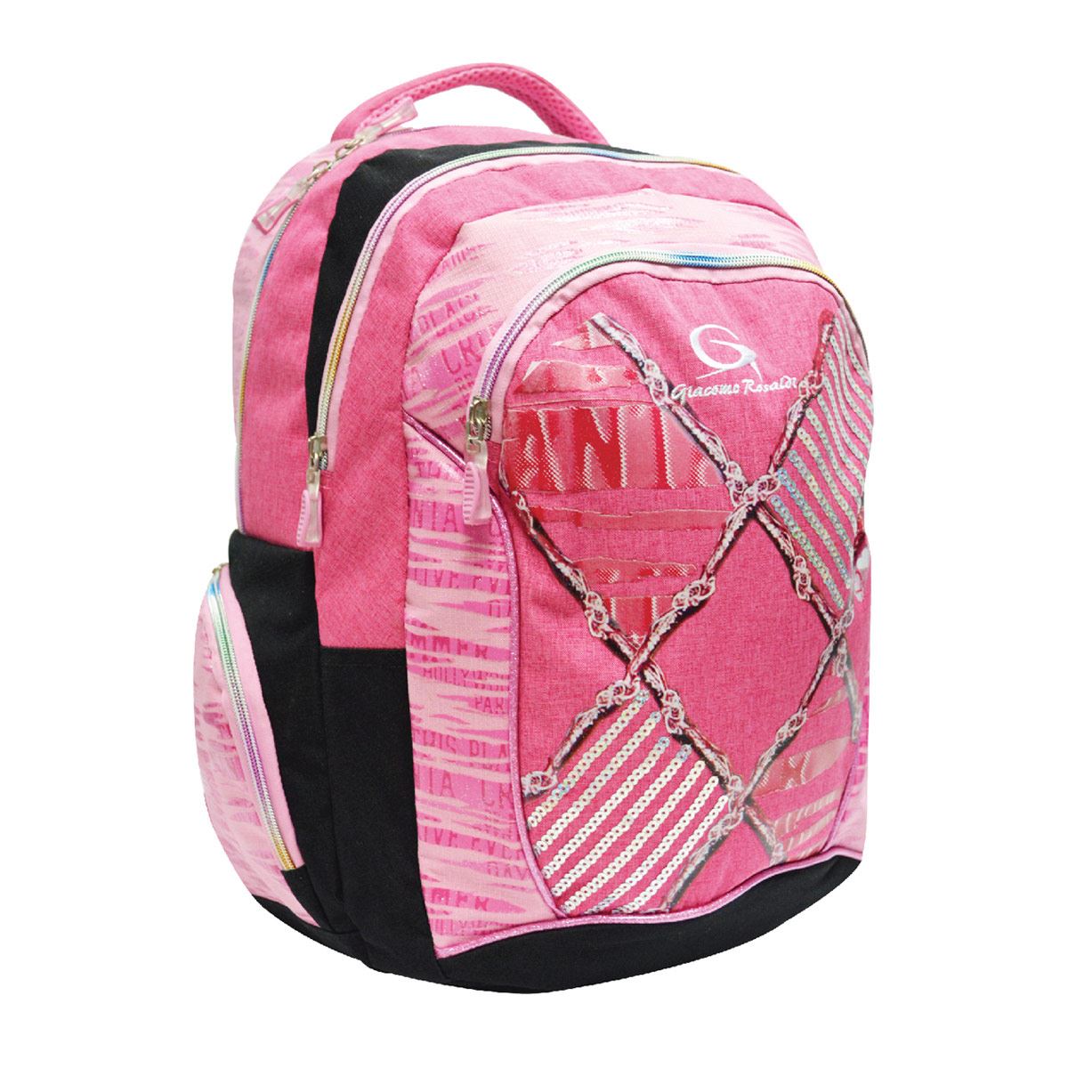 Mochila Rosa Negro Val-5011-22 Giacomo Rosaldi