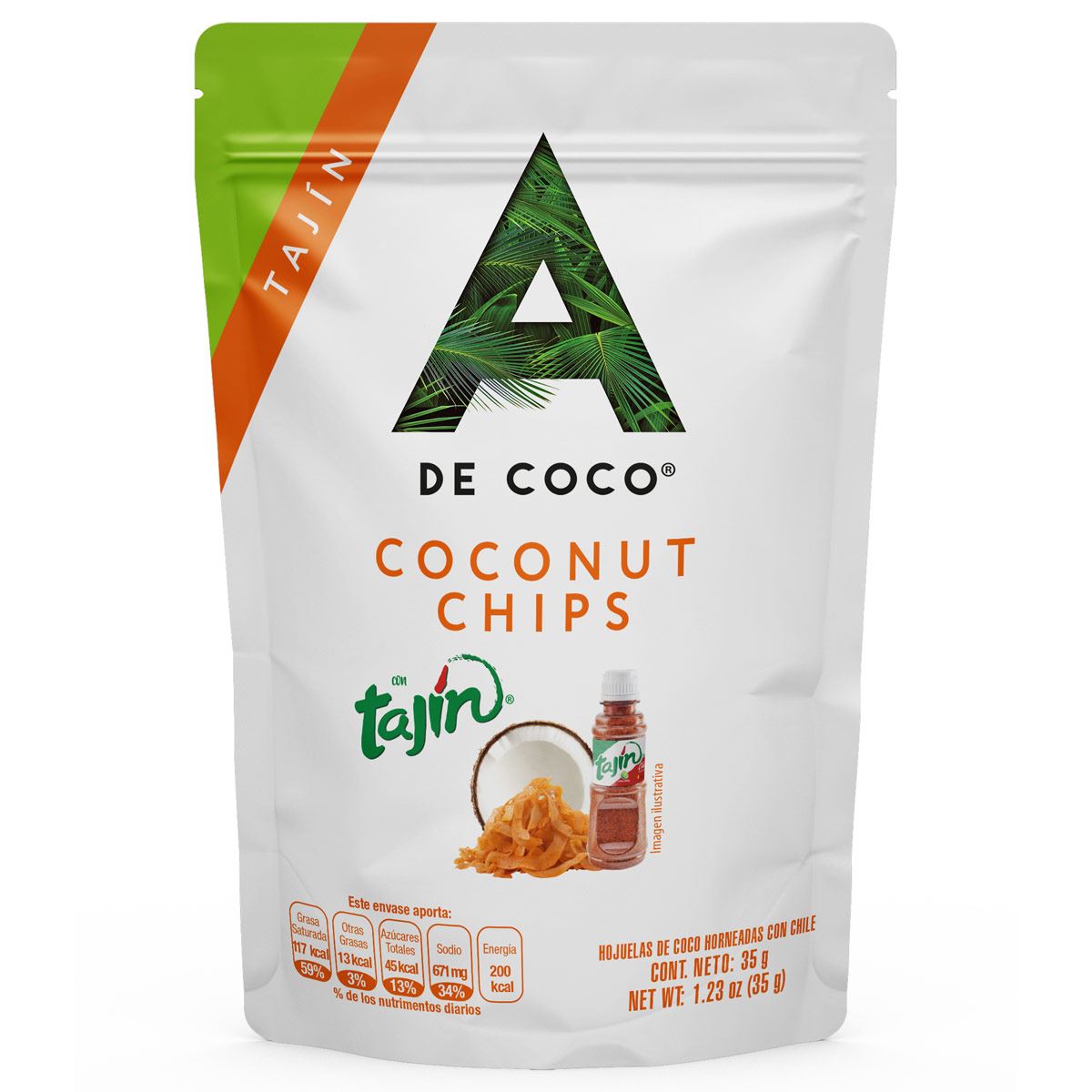 COCO CHIPS 35 GR TAJIN