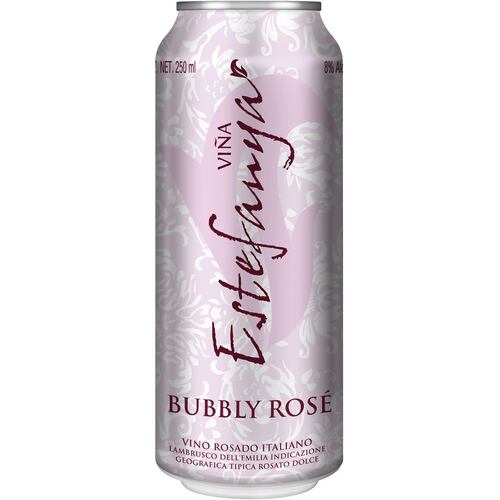 Vino Rosado Estefanya Bubbly Rose Lata 250 ml