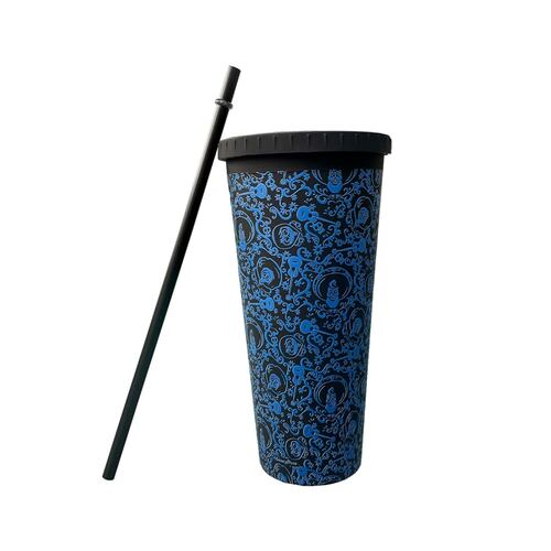 Vaso con Popote Disney Pixar Coco Collage Azul By Mexico