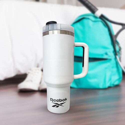 Termo Reebok de 1.2L de Acero Inoxidable Blanco