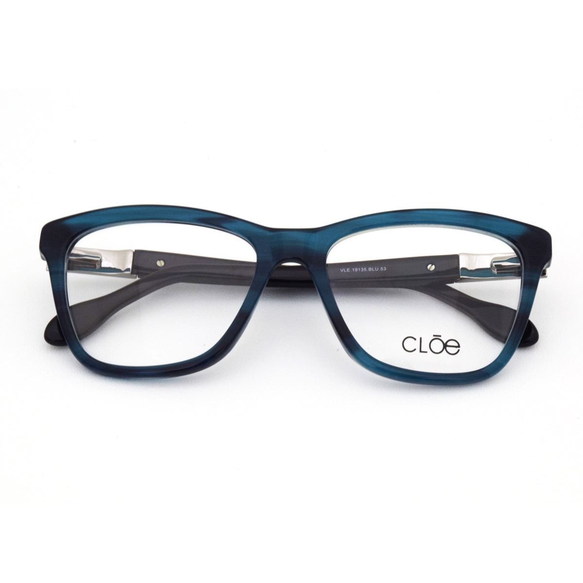 Armazón Oftálmico Cloe color Azul. Forma Ovalada