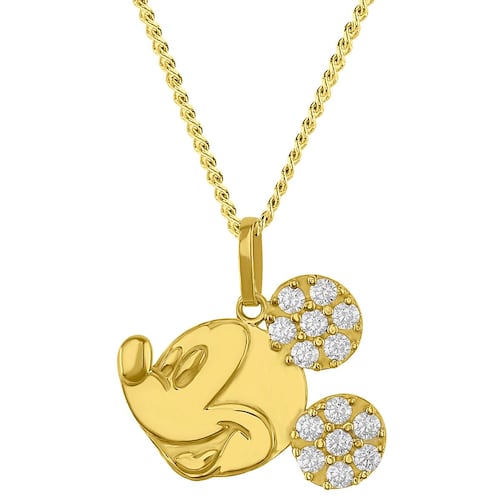 Collar Mickey Face Oro 14K Disney
