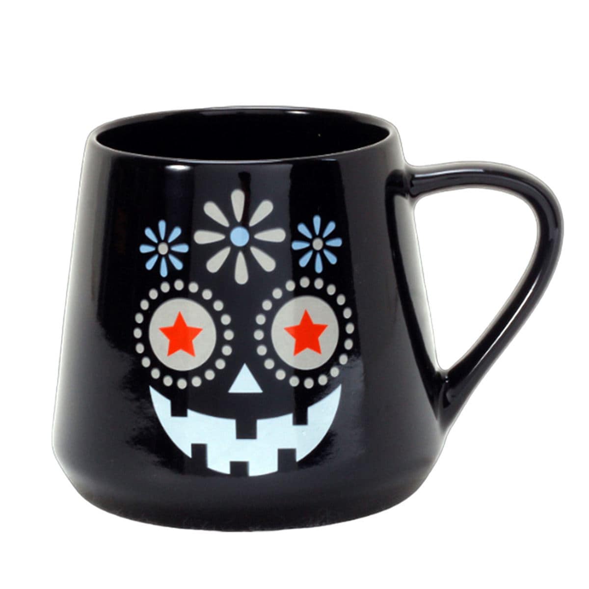 Taza de porcelana 400ml Crown Baccara Edición Halloween - Calaca Negra