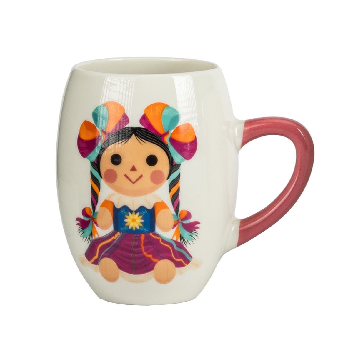 Taza Porcelana 460 ml Edición Tradición Mexicana Muñeca Lele Crown Baccara