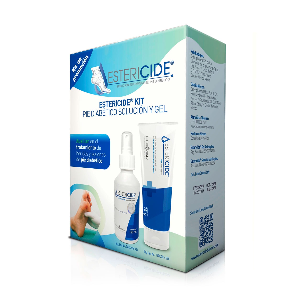 Kit Pie Diabético Solución y Gel Estericide