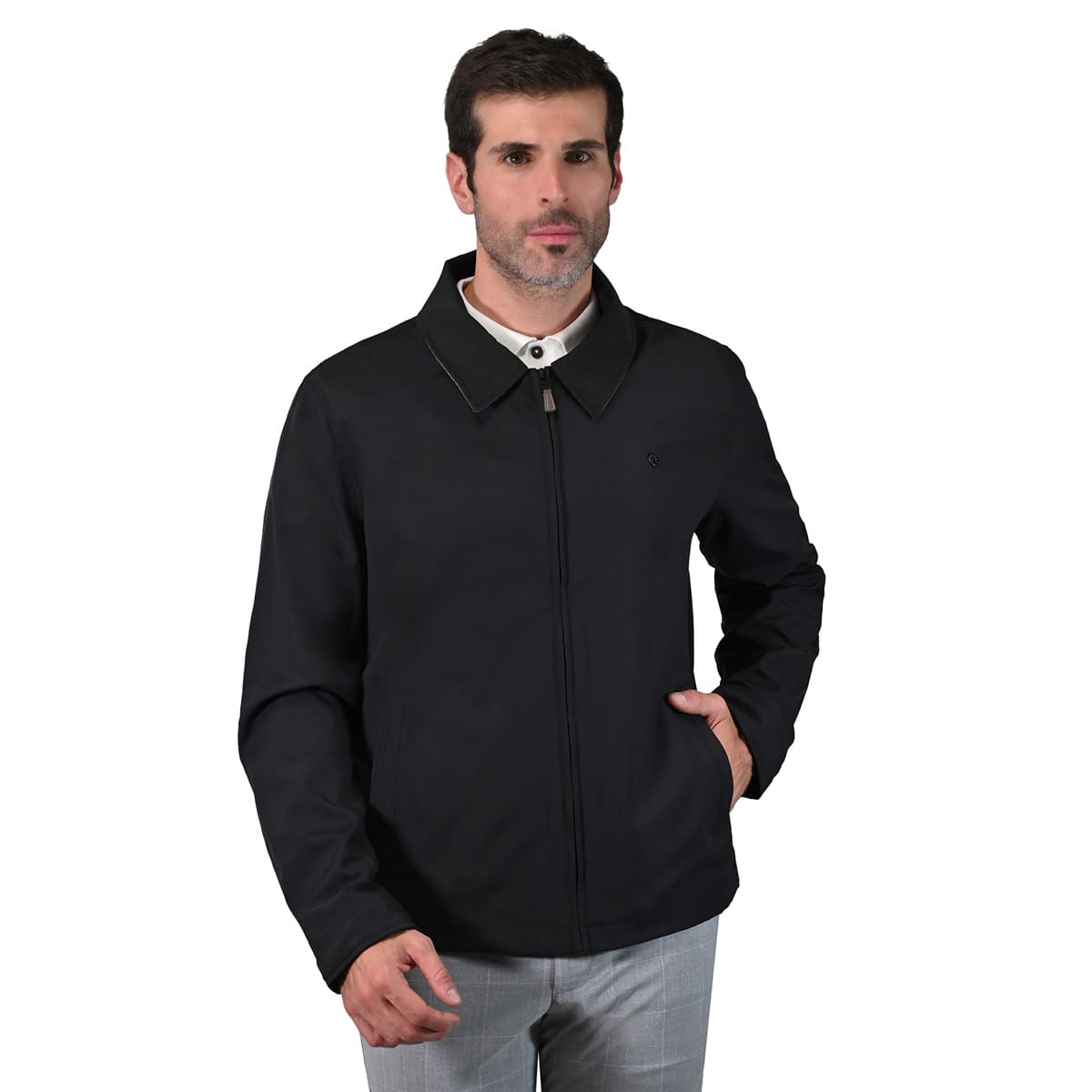 Chamarra Perry Ellis Color Negro Talla Grande para Hombre