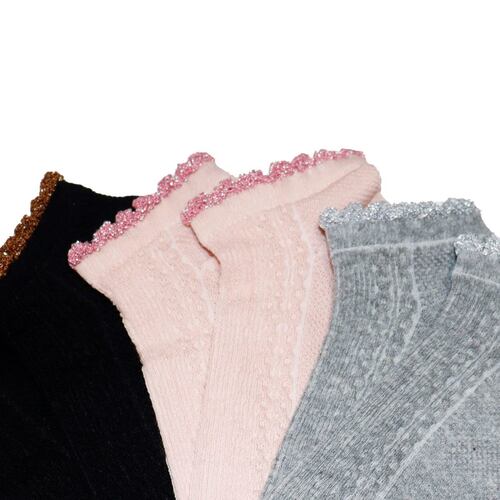 Calcetines con Tejido de Cadena Paquete 3 Piezas Phi By Philosophy Jr