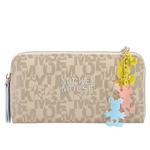 Cartera zip around W capsule color Beige Modelo HBPERTH10CW