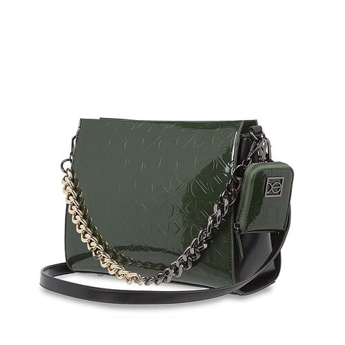 Bolso Satchel Color Verde Para Mujer Cloe