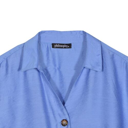 Blusa Para Mujer, Con Elástico Y Botones Philosophy Jr Talla Mediana ...