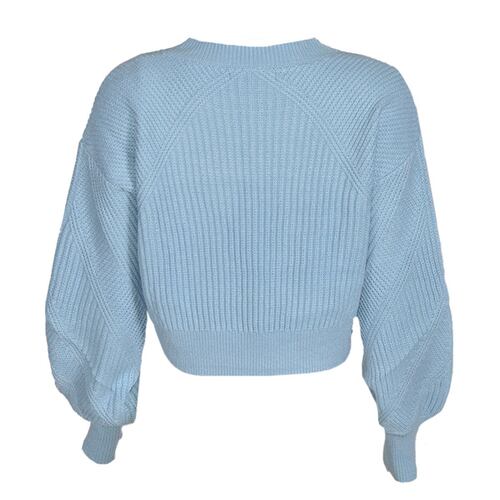Suéter azul con textura para mujer Philosophy