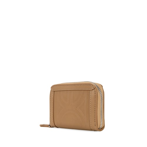 Billetera Cierre Sencillo Cloe Color Camel para Mujer