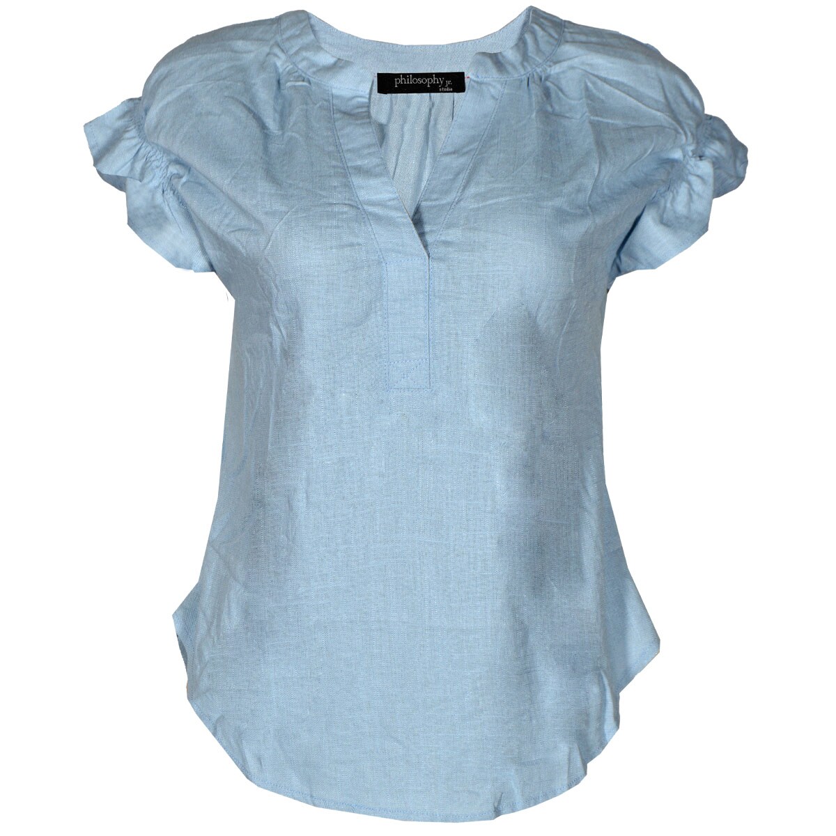 Blusa Lisa Philosophy Talla Chica Color azul Claro para Mujer
