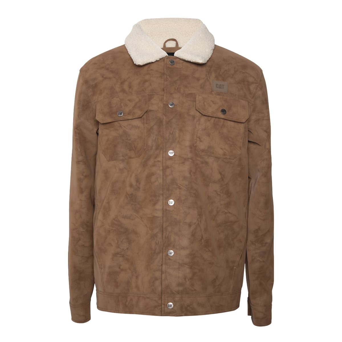 Chamarra Color Café Talla Mediana Cat para Hombre