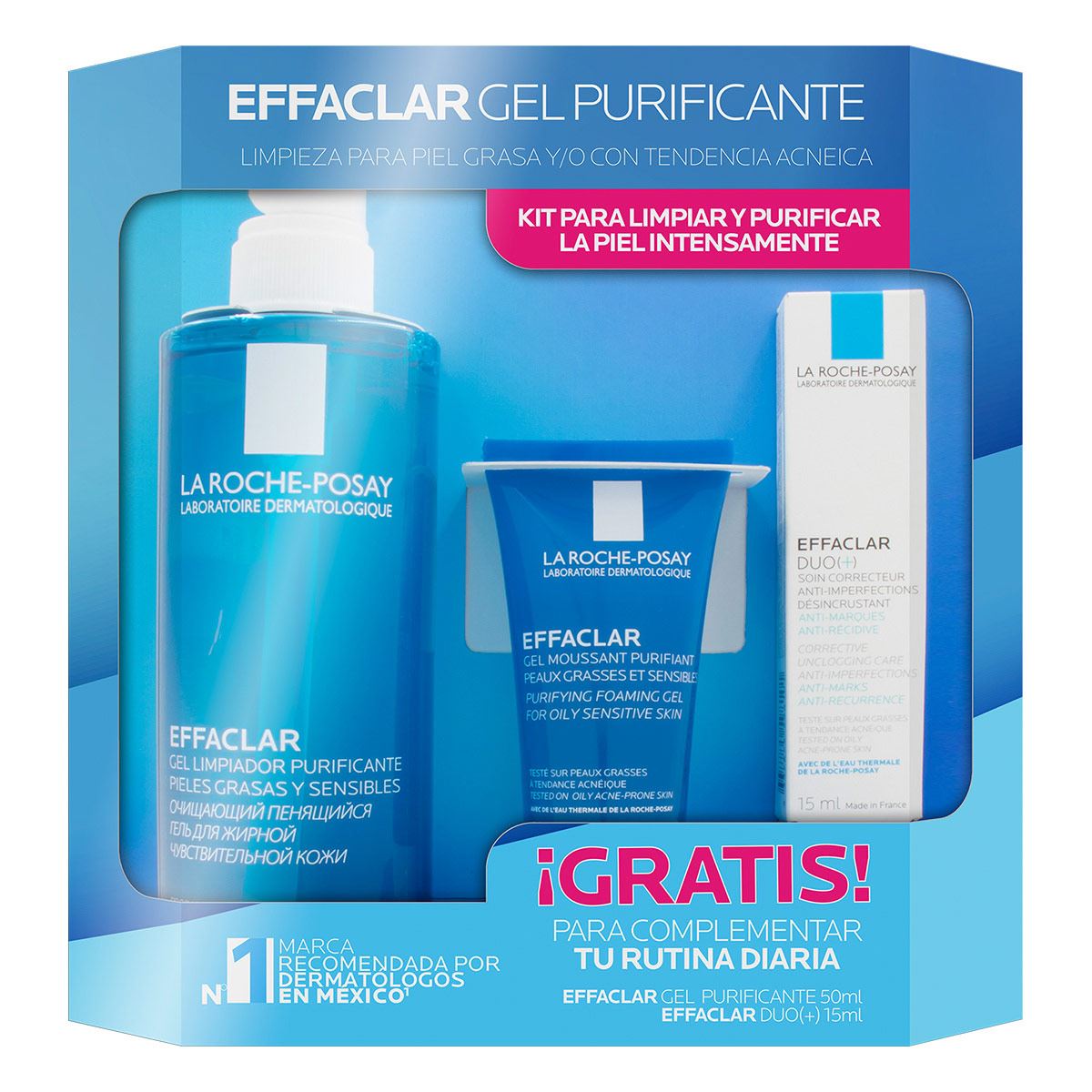 Kit Effaclar Gel limpieza para piel grasa