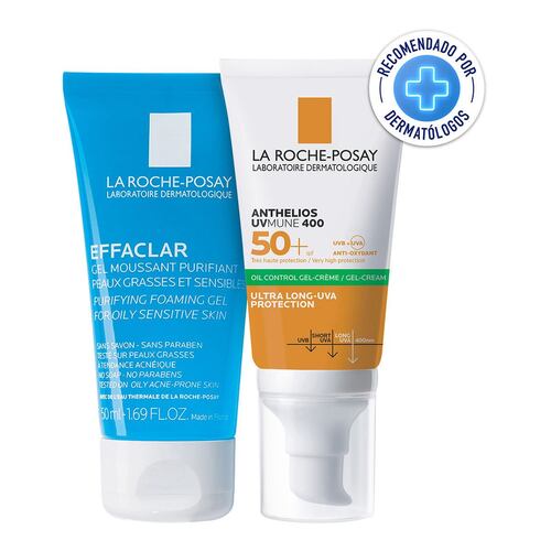 Kit La Roche Posay Protector Solar Piel Mixta a Grasa Textura Gel Crema