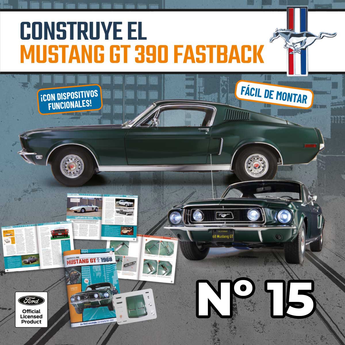 Colección Ford Mustang GT 1968 0015 Editorial Salvat SL