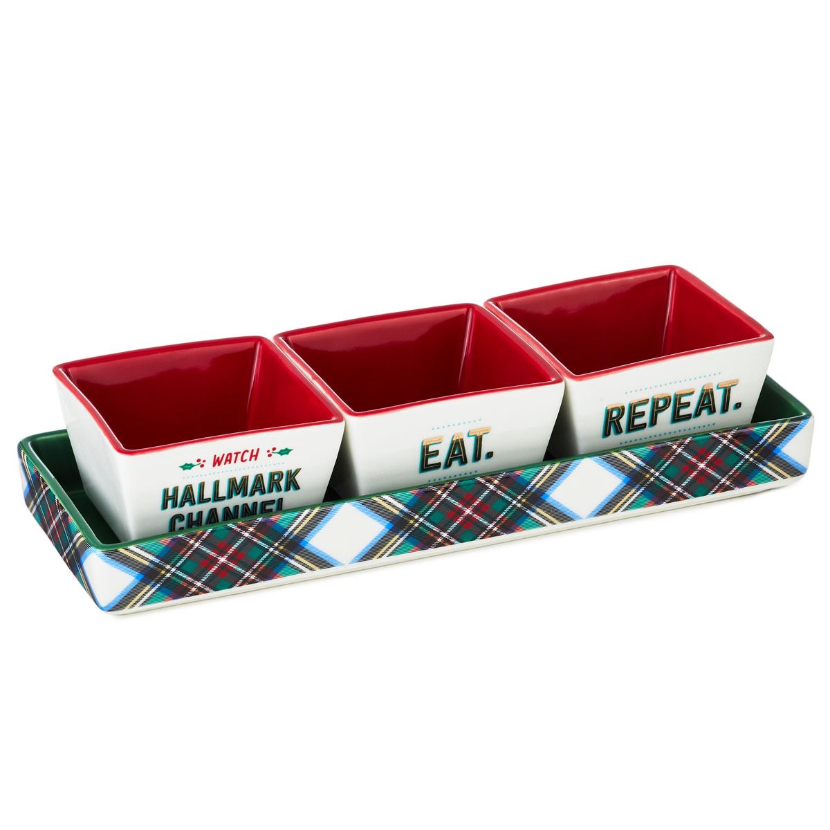 Hallmark Channel bowl para condiemntos, set de 4 piezas