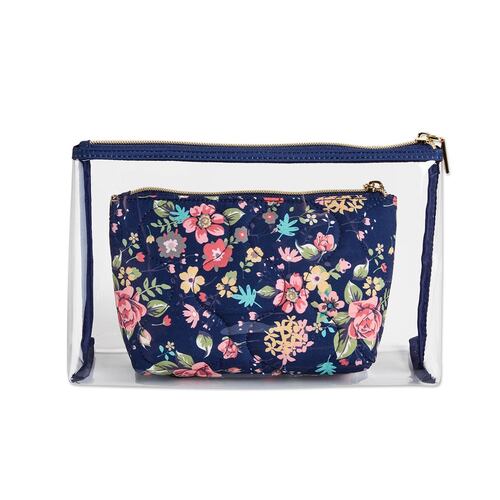 Set 2 piezas Floral Azul Conair