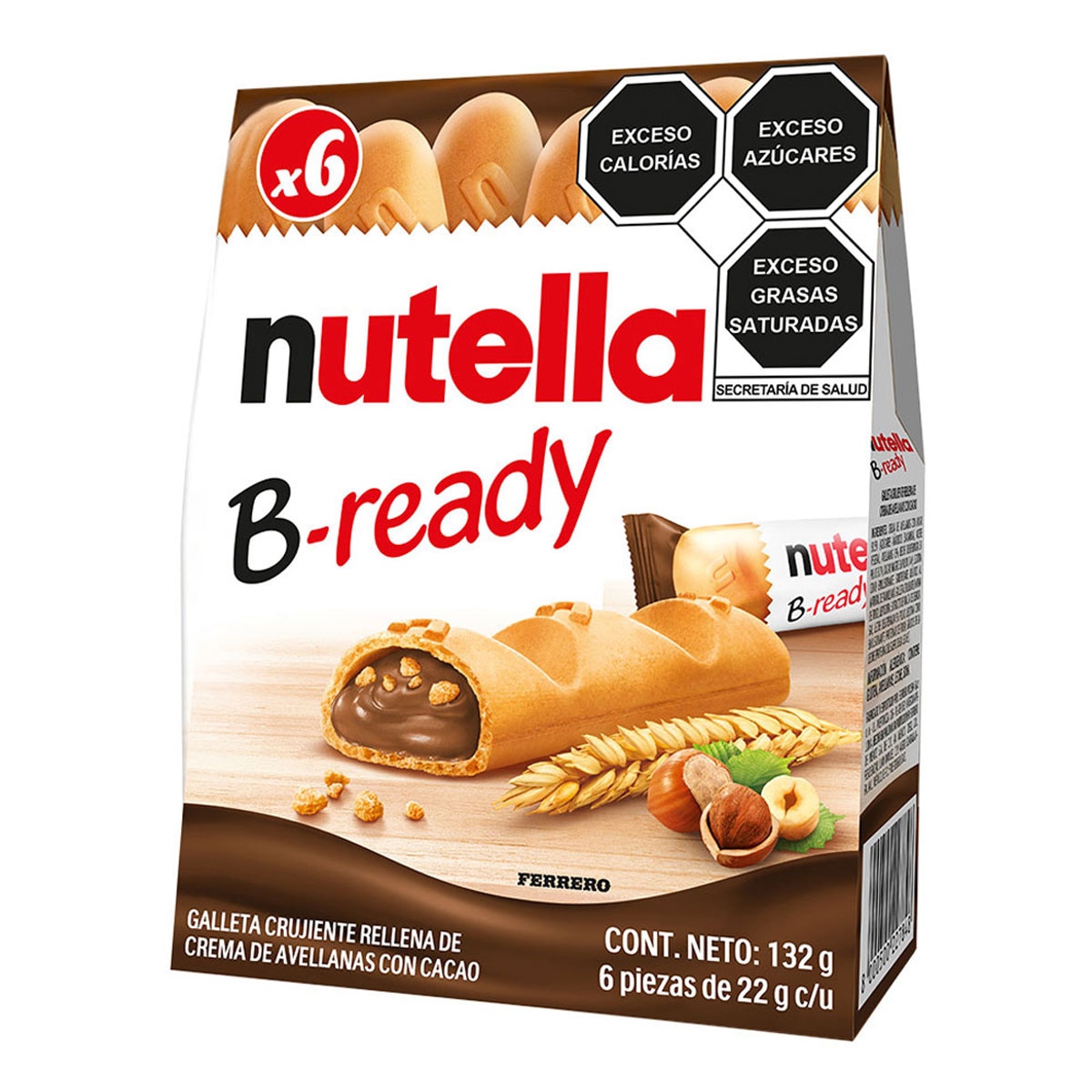 Galletas Rellenas Nutella B-Ready132 gr