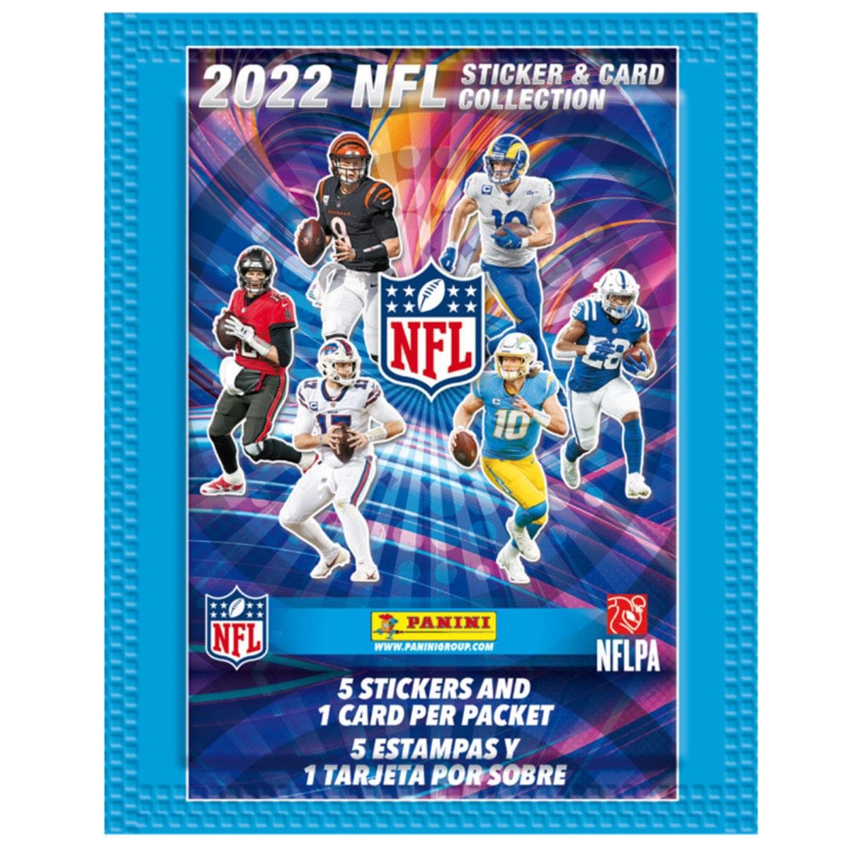 Sobre de estampas y tarjetas álbum Panini NFL 2022