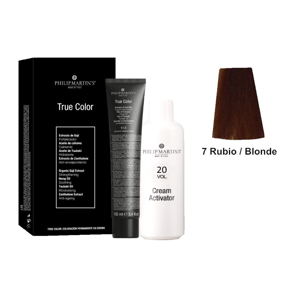 PHILIP MARTINS True Color # 7.0 Rubio Medio - Tinte