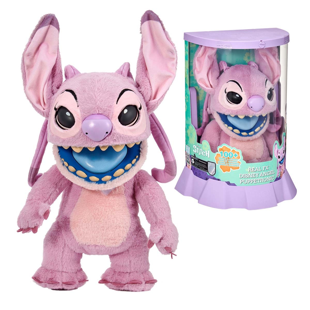 Peluche Interactivo Real Fx Angel Puppetronic STITCH con Sonidos y ...