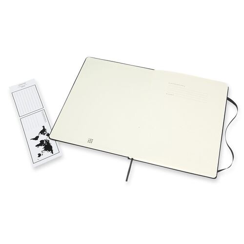 Libreta doble extra grande negra