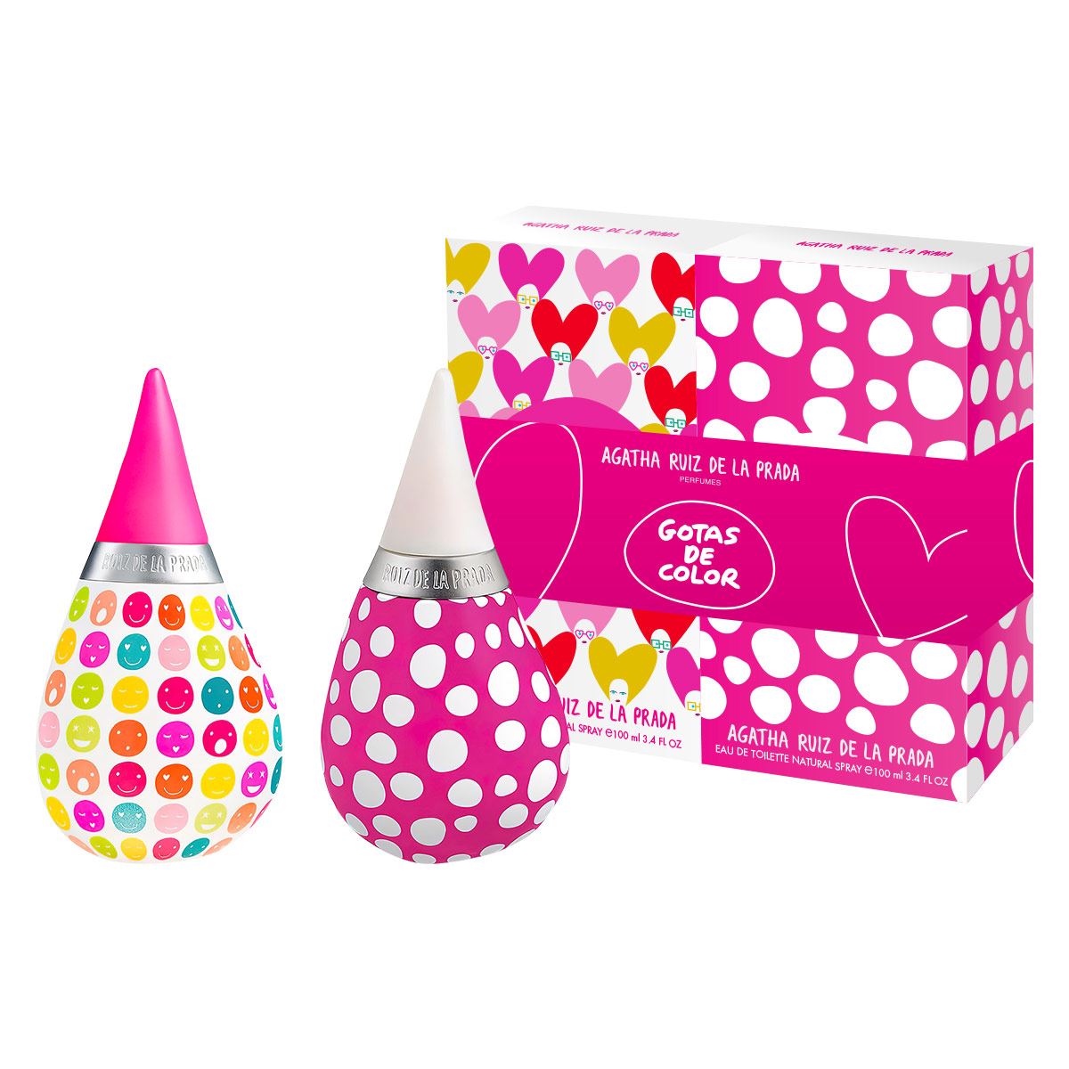 Agatha Ruiz de la Prada Set Para Dama Perfume Gotas de Color SuperSmile ...