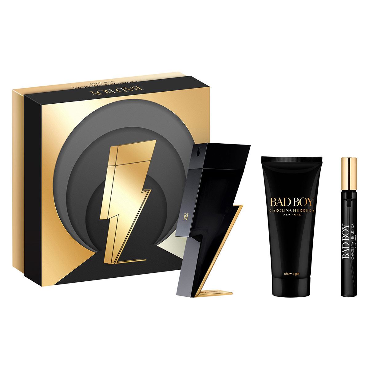 Carolina Herrera Bad Boy Set Para Caballero Perfume EDT 100ML + Shower ...