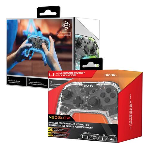 Control Nintendo Switch neoglow inalámbrico