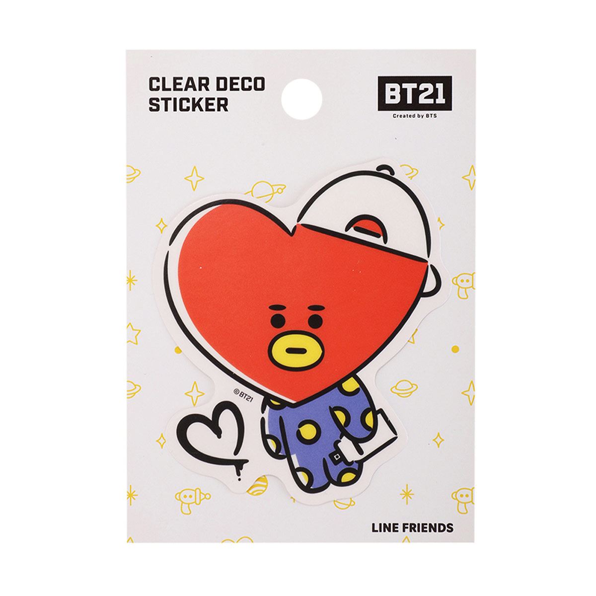 Sticker Deco Transparente BT21 Tata