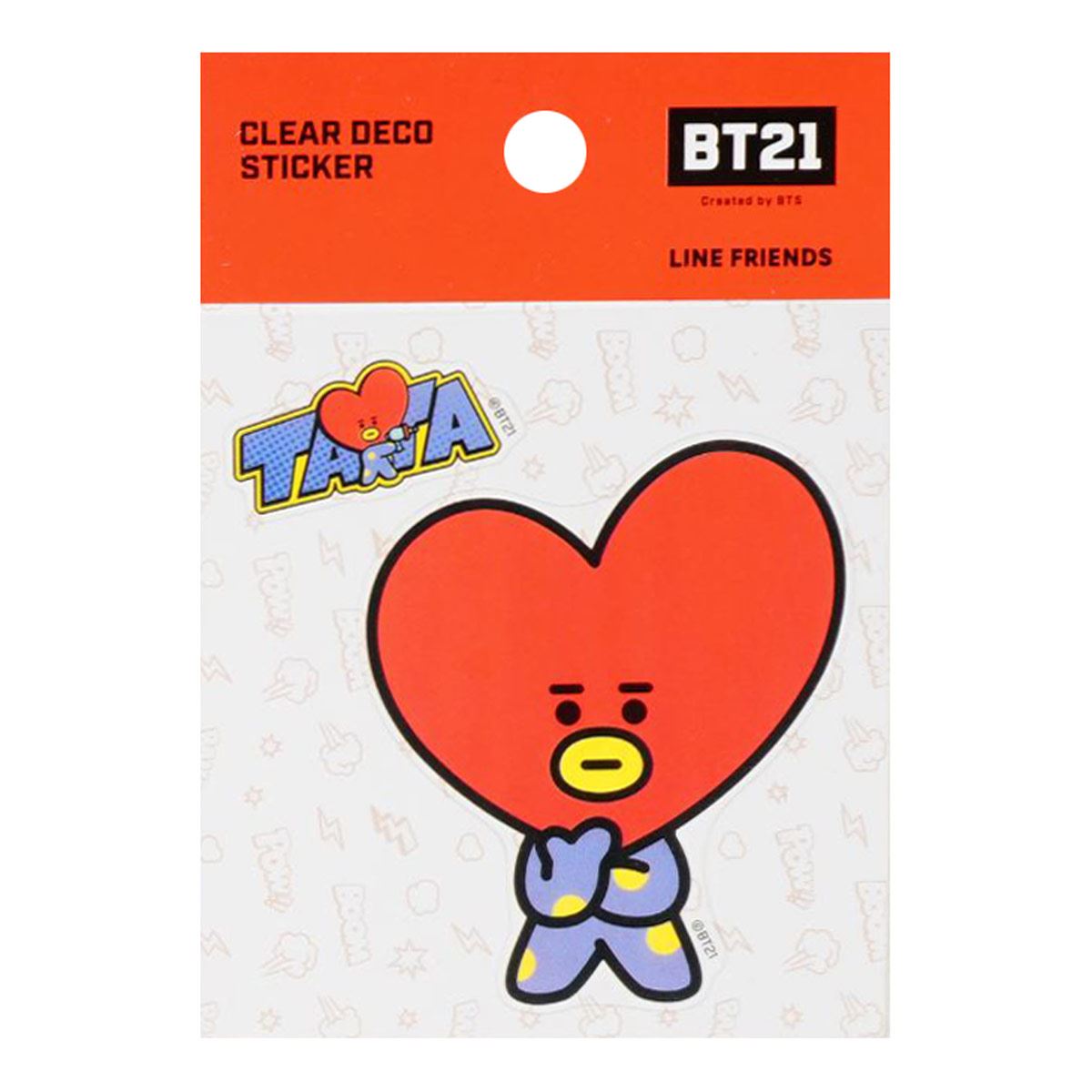 Sticker Transparente Personaje Tata Línea BT21