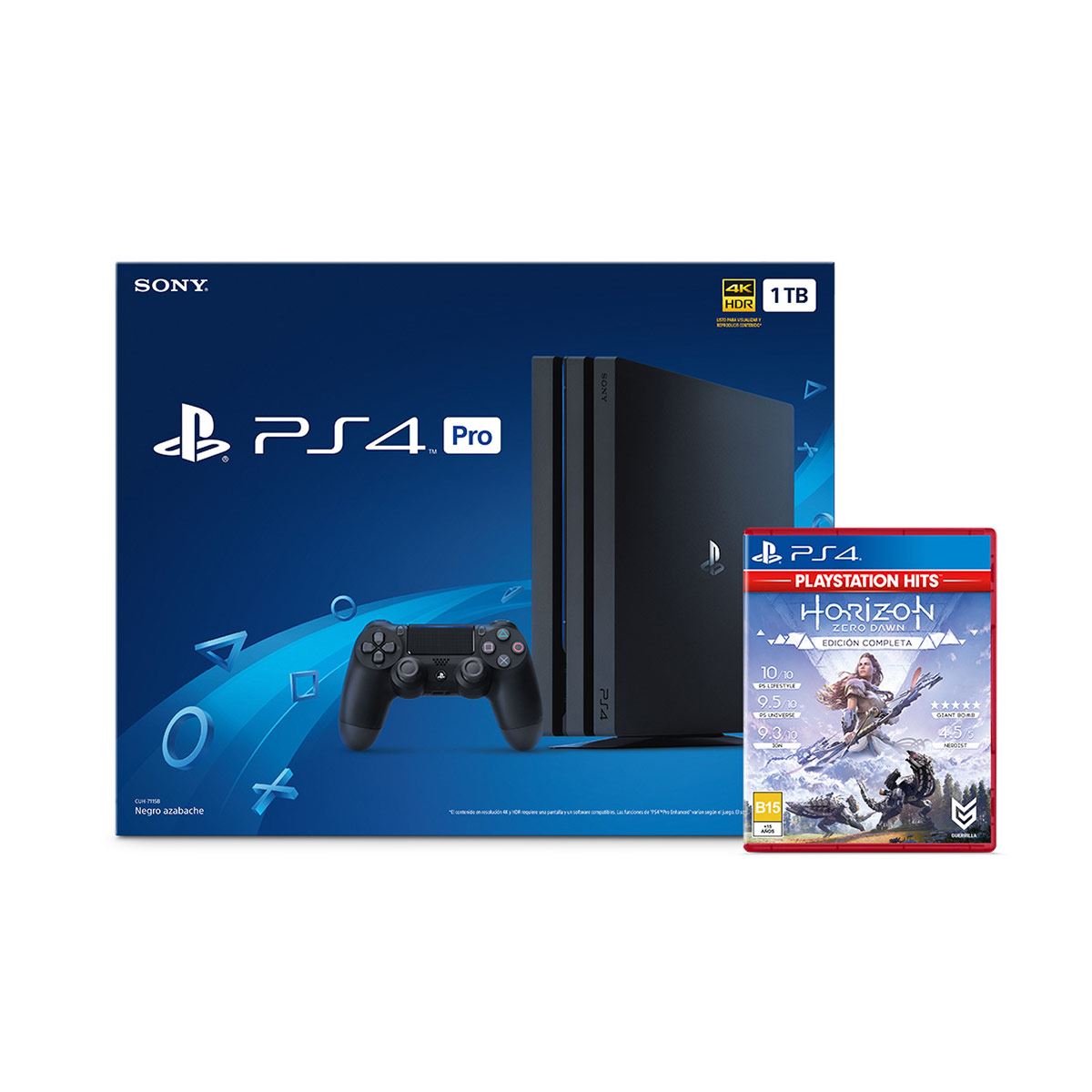 Consola PS4 Pro de 1TB + Horizon Zero Dawn