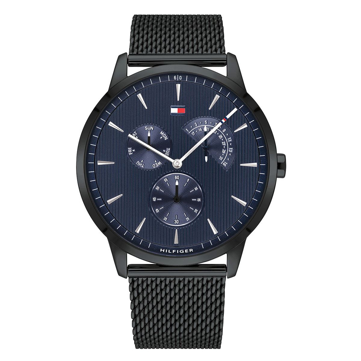 Reloj Tommy Hilfiger Brad Negro 1710392 Para Caballero