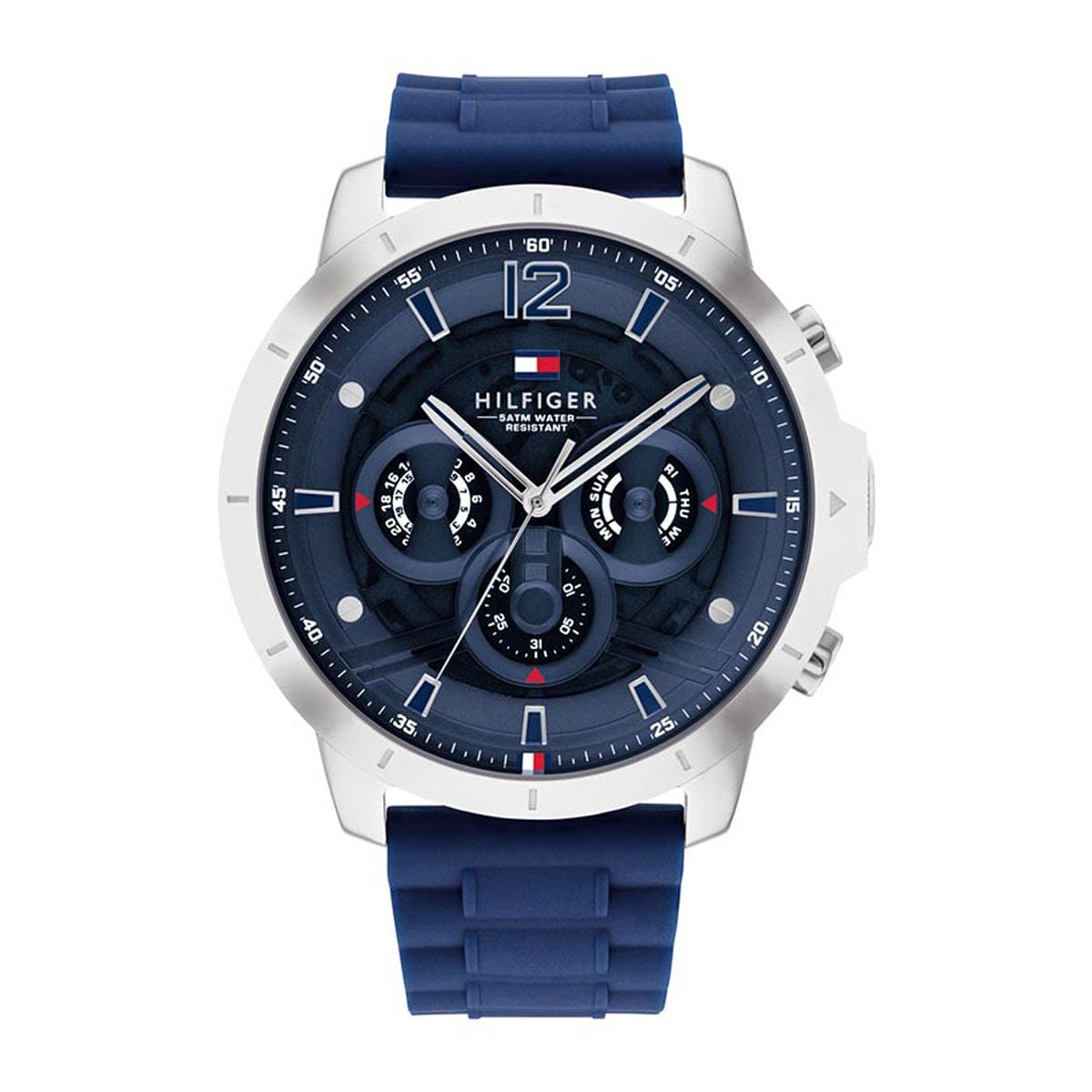 Reloj Tommy para caballero 1710489 silicón azul