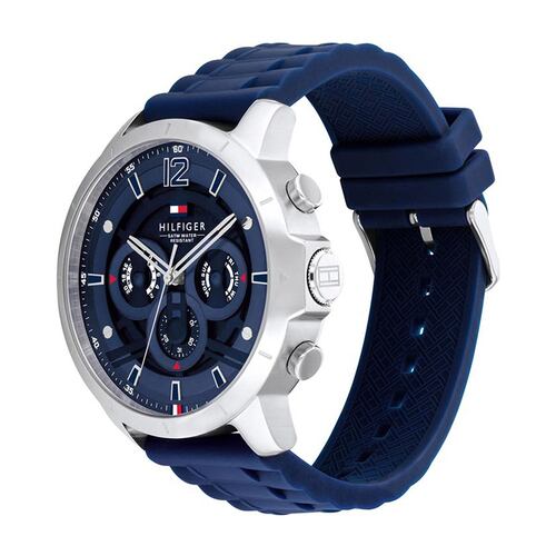 Reloj Tommy para caballero 1710489 silicón azul