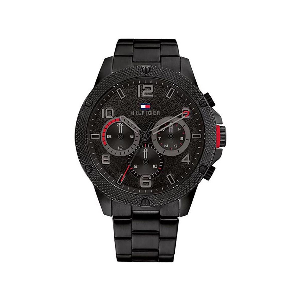 Reloj Tommy para caballero acero inoxidable color negro 1792030