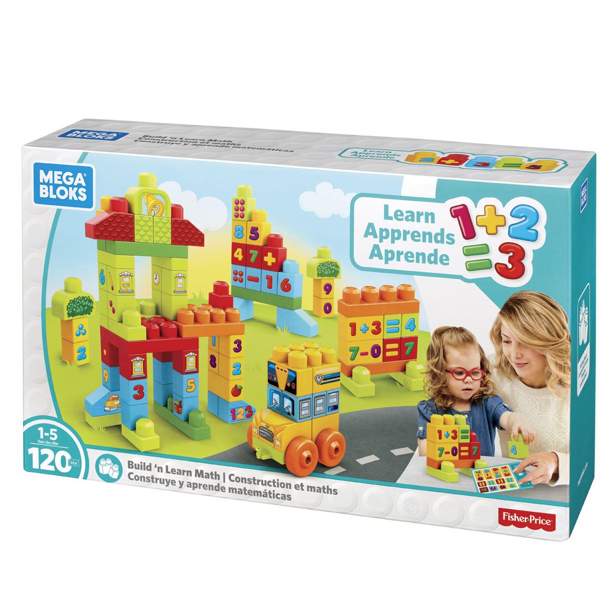 Mega Blocks Construyendo Y Aprendiendo Con Números (120 Piezas)