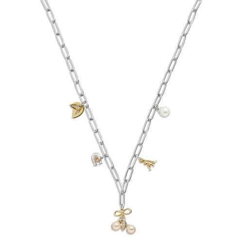Collar Color Plata, Coach, Tipo Charms