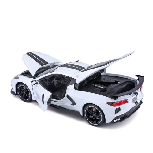 1:18 2020 Chevrolet Corvette Stingray Coupe (High Wing) Blanco